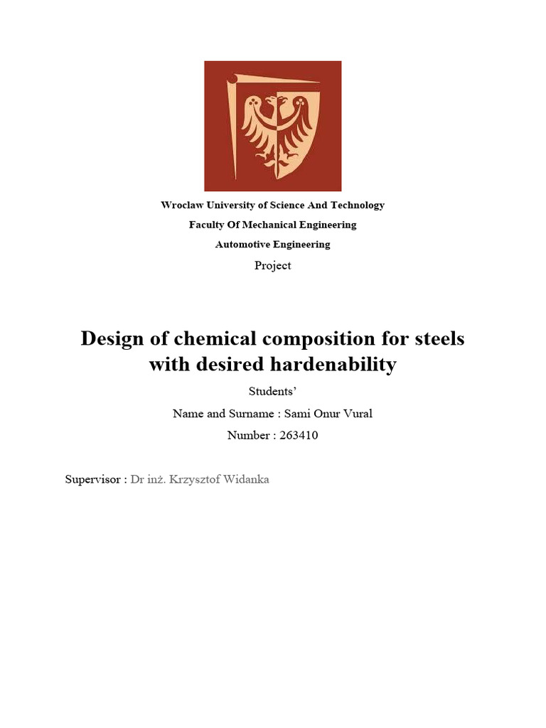 Chemical Composition Design for Steels | PDF | Steel | Alloy