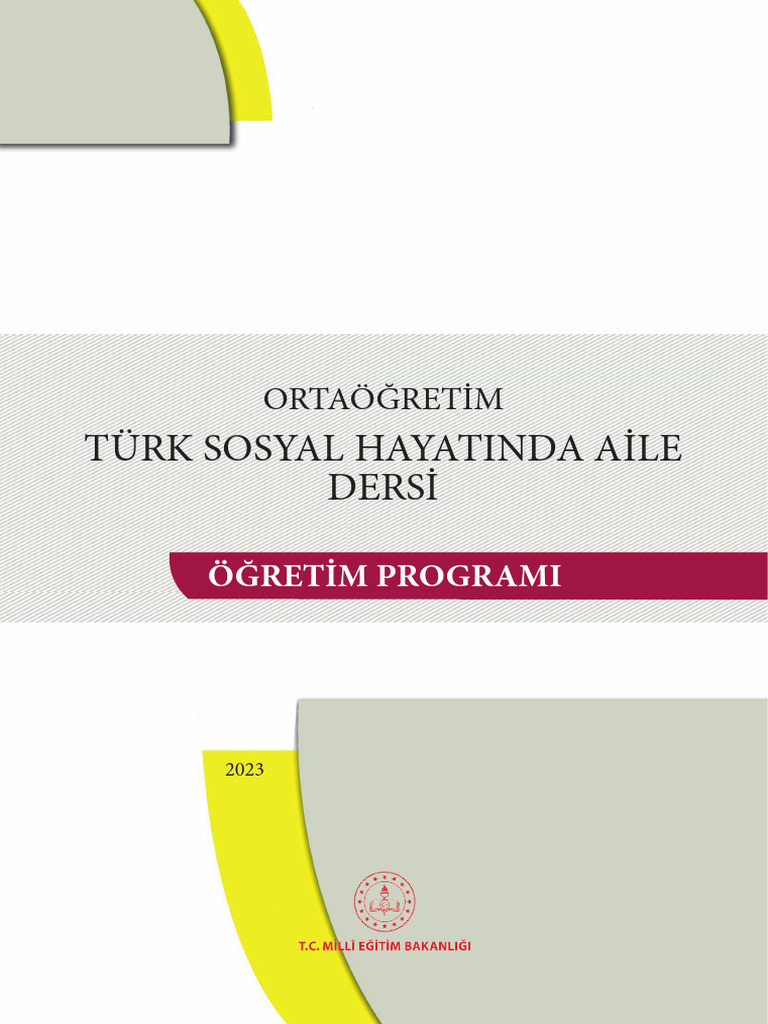 Türk Sosyal Hayatında Aile | PDF
