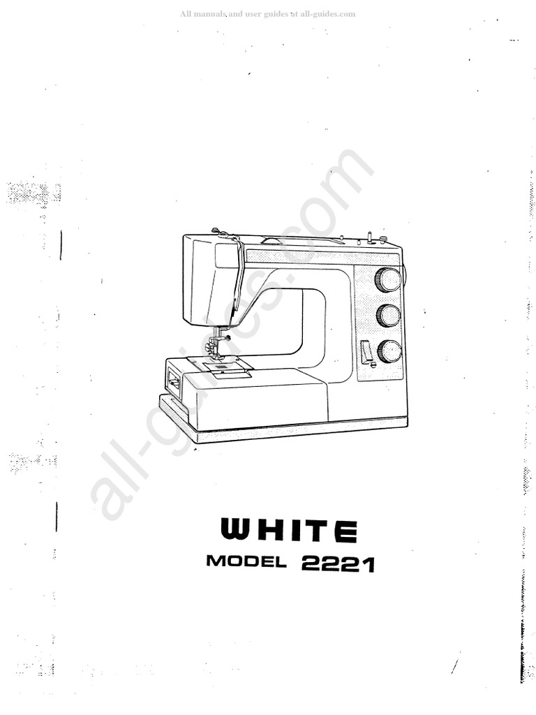 White 2221 Sewing Machine Instruction Manual | Download Free PDF ...