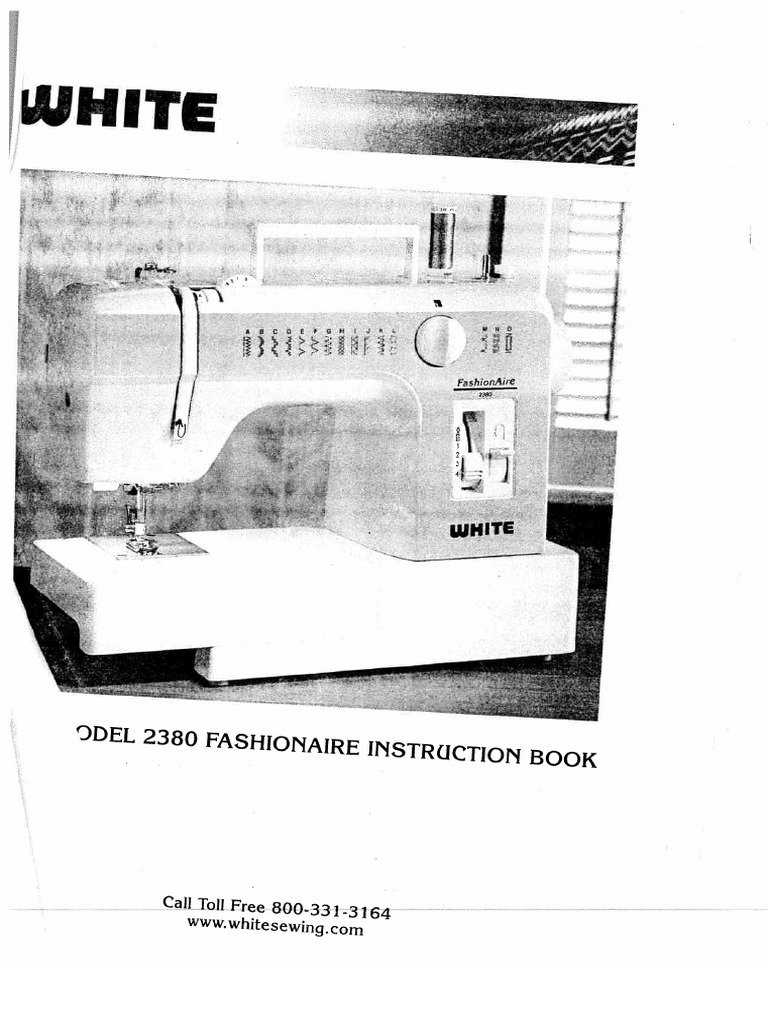 White 2380 Sewing Machine Instruction Manual | Download Free PDF ...