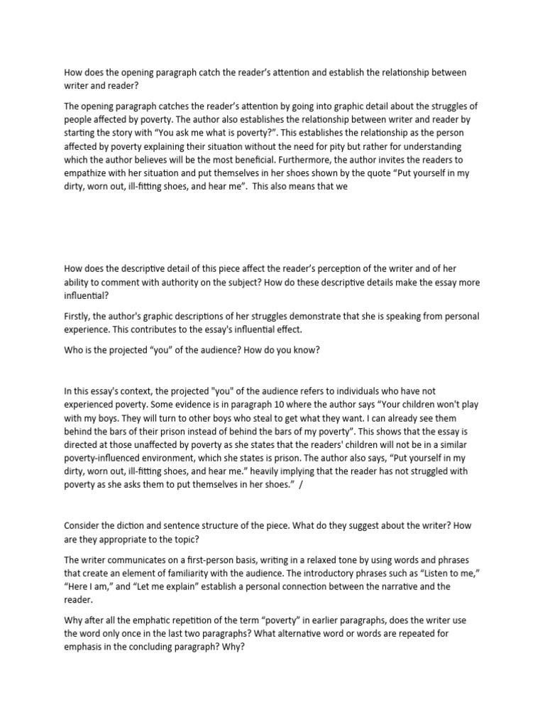 Poverty | PDF | Essays | Communication