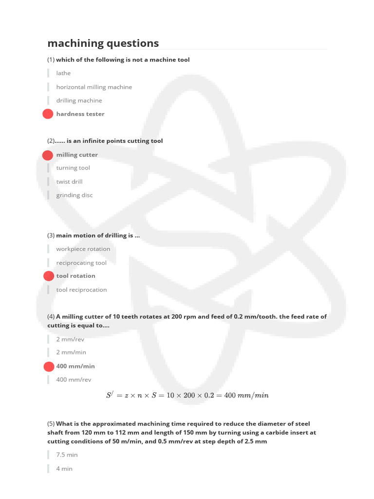 Machining Solved | PDF | Machining | Grinding (Abrasive Cutting)