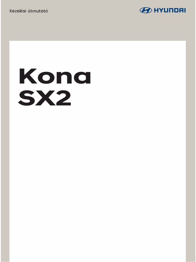 Kona SX2 Kezelesi Utmutato | PDF