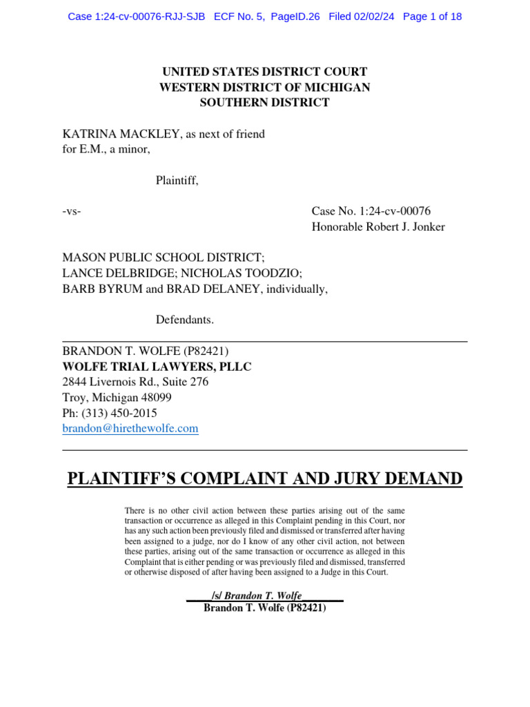 Plaintiff’s Complaint and Jury Demand | PDF | Damages | Punitive Damages