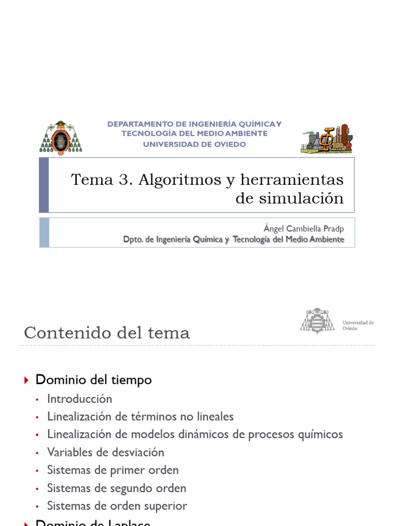 TEMA3_simulacion | PDF | Ecuaciones | Sistema no lineal