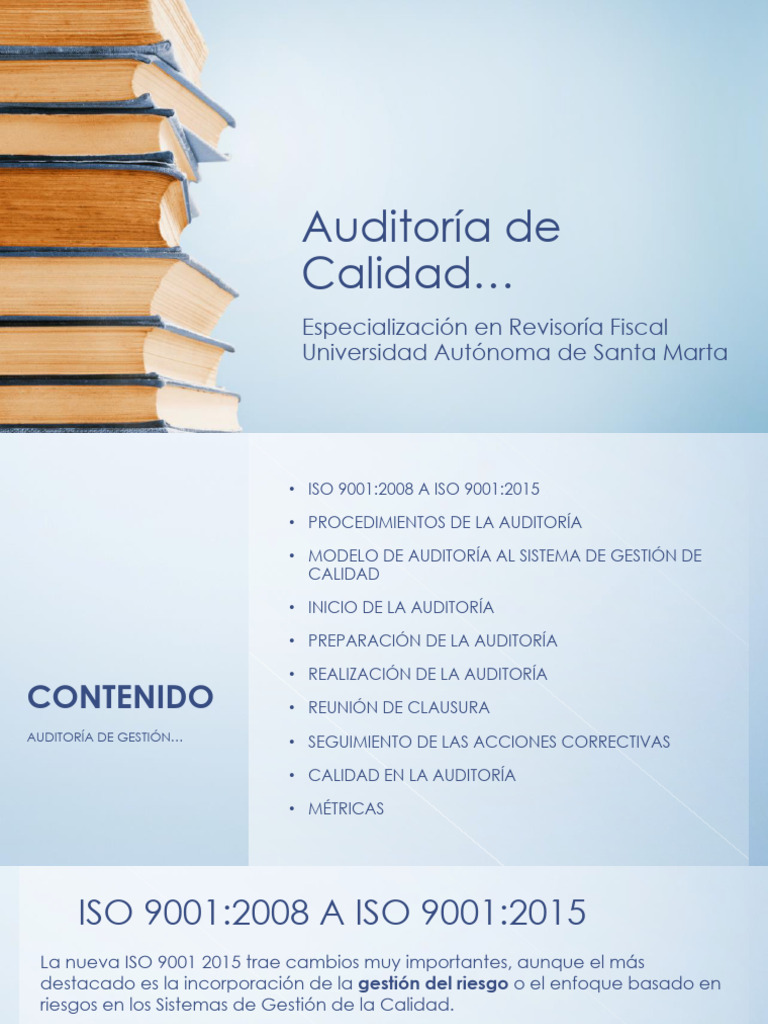 Presentación - Auditoría de Calidad | Descargar gratis PDF | Gestión de la calidad | Calidad ...