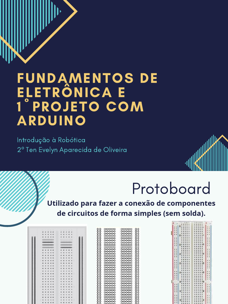 Aula 7 - Fundamentos de Eletrônica e 1º Projeto Com Arduino | PDF | Resistência elétrica e ...