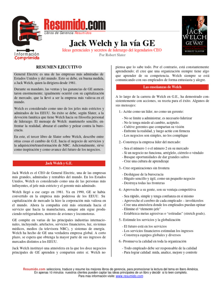 141 Jack Welch | PDF | Energia General | Business