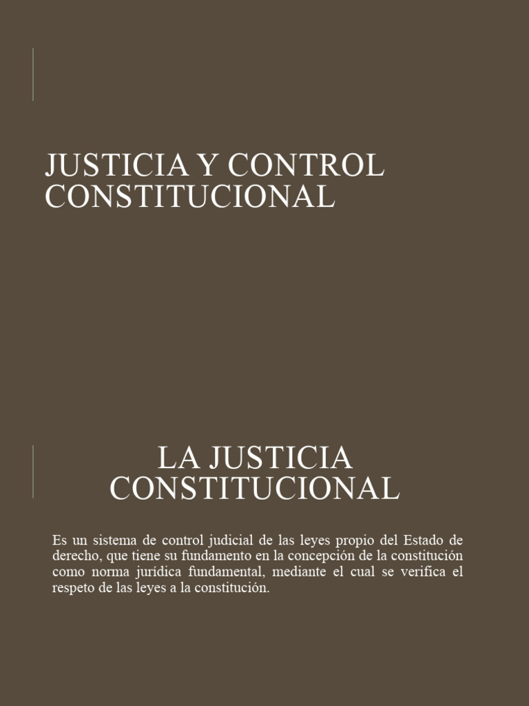 Modelos de Control Constitucional | PDF | Constitución | Juez
