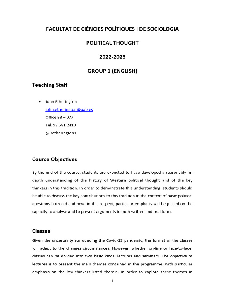 Foundations of Modern Political Thought | PDF | Political Philosophy ...