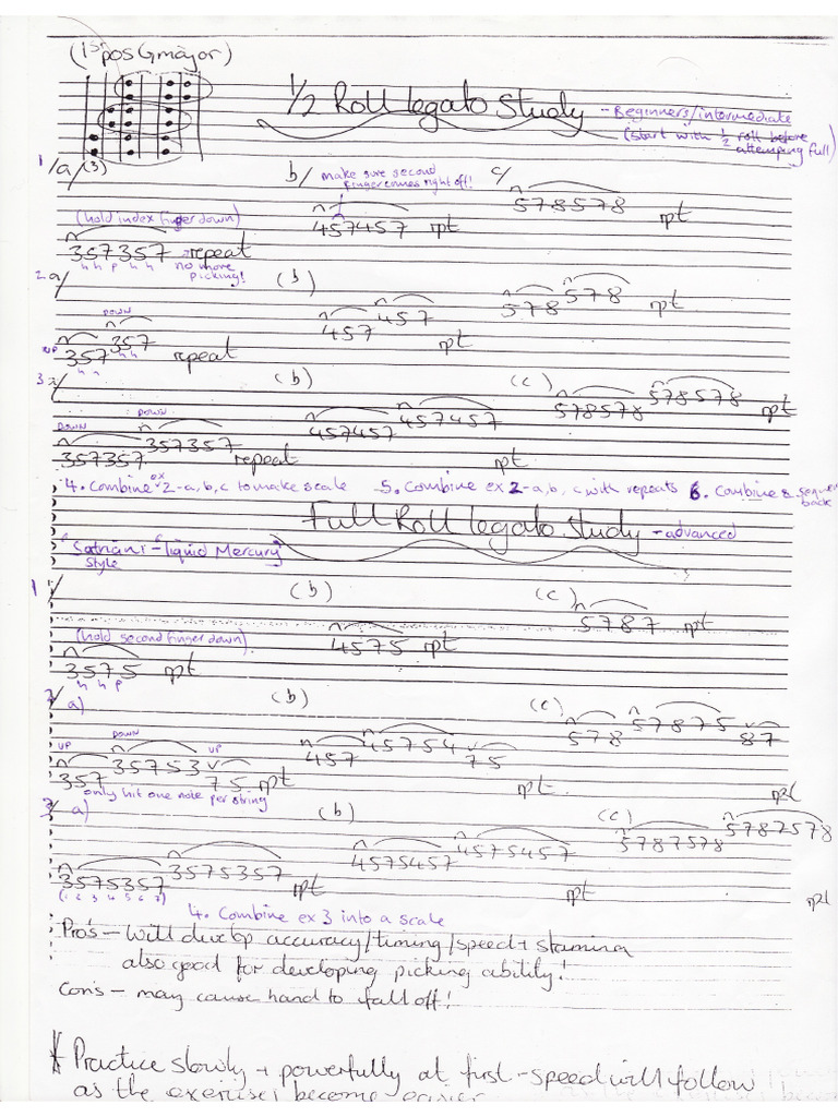 Legato Exercise | PDF