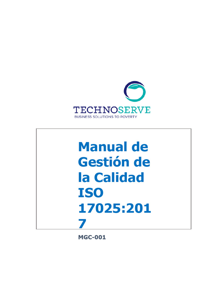 Manual de Gestión de La Calidad ISO 17025:201 7 | PDF | Auditoría | Laboratorios