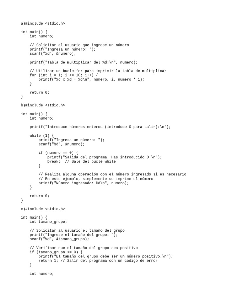 CODIGOS | PDF | Flujo de control | Ciencias de la Computación