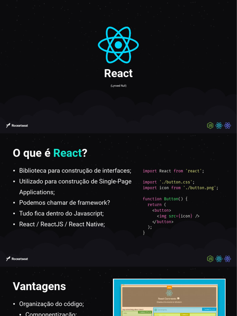01 - Conceitos do React | PDF | Script Java | Desenvolvimento de software