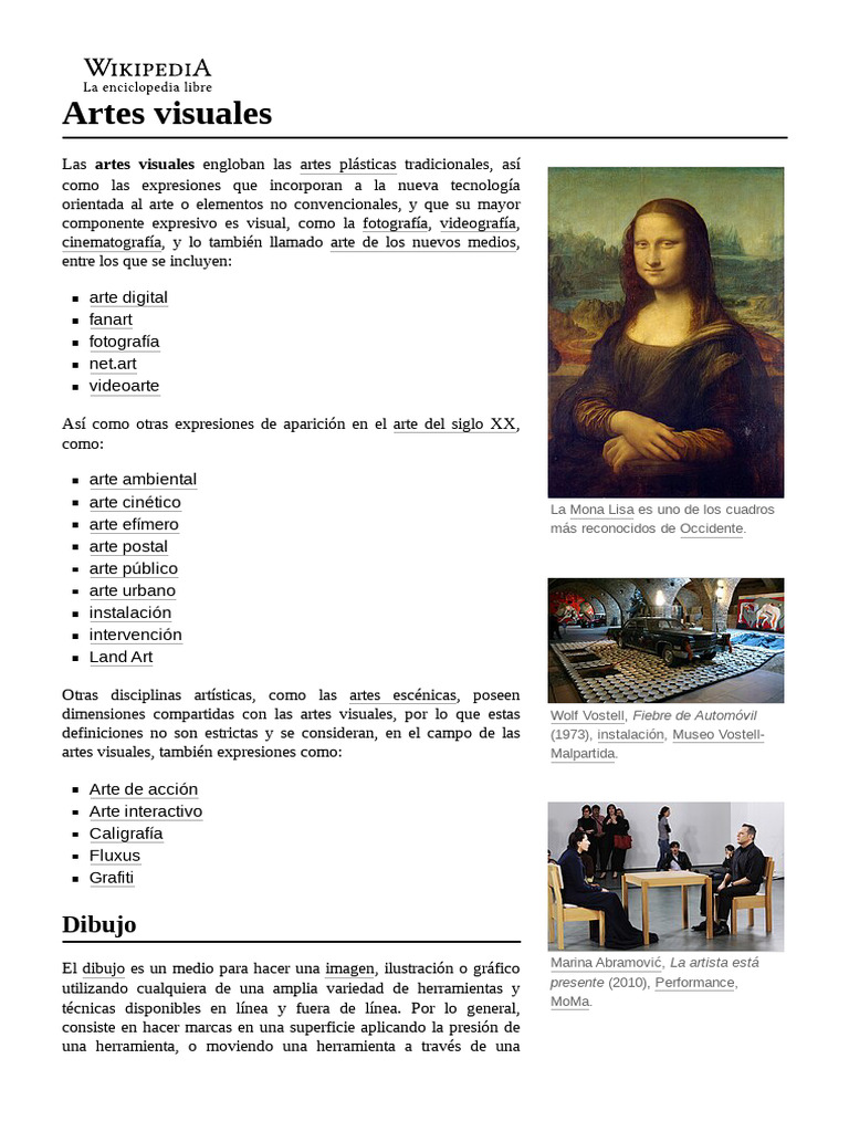 Artes_visuales | PDF | Pinturas | Las artes
