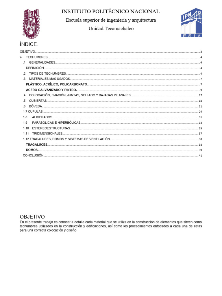 Techumbres Tipos y Conceptos Basicos | PDF | Hazme | Bóveda (Arquitectura)