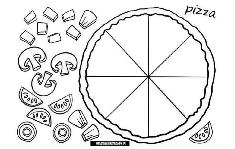 Pizza Pecahan Mewarnai | PDF