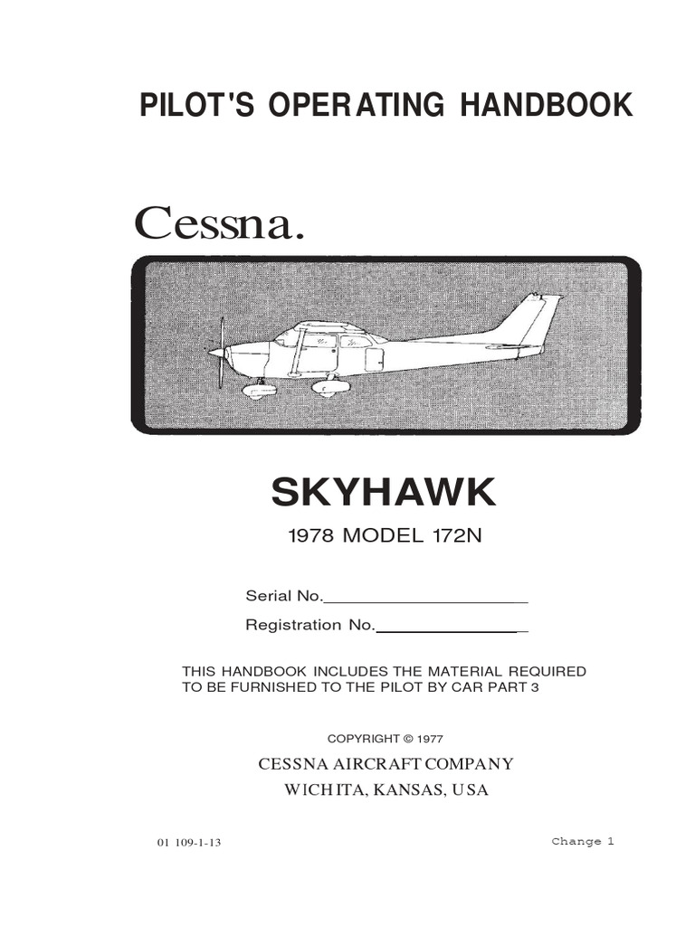 Cessna.: Skyhawk | PDF | Airspeed | Aircraft
