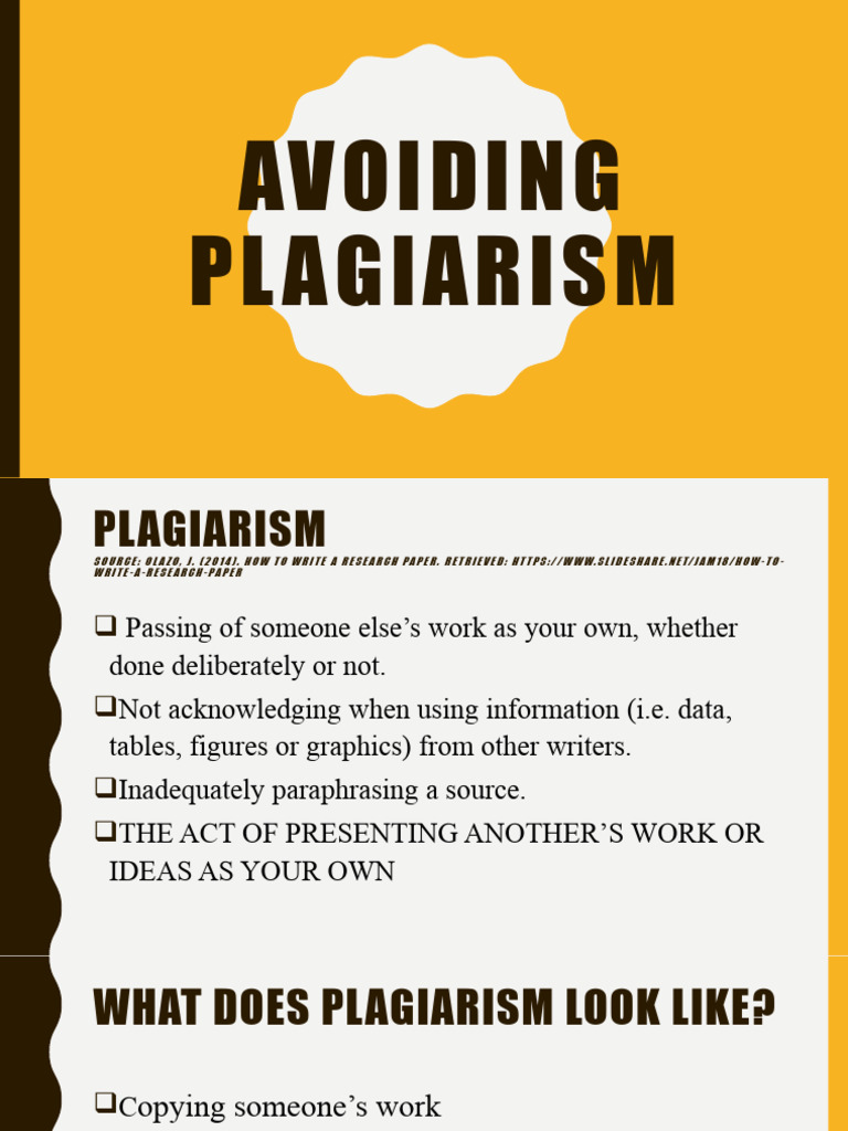 Avoiding-Plagiarism | Download Free PDF | Plagiarism | Human Communication
