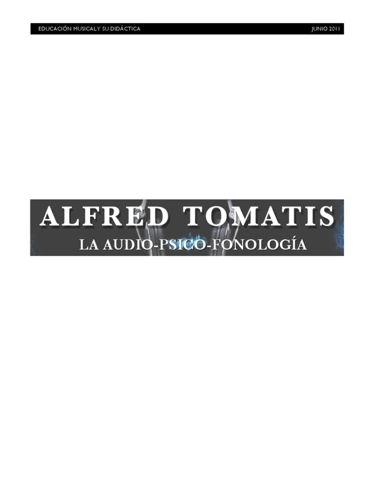 Alfred Tomatis | PDF | Ciencia cognitiva | Cognición