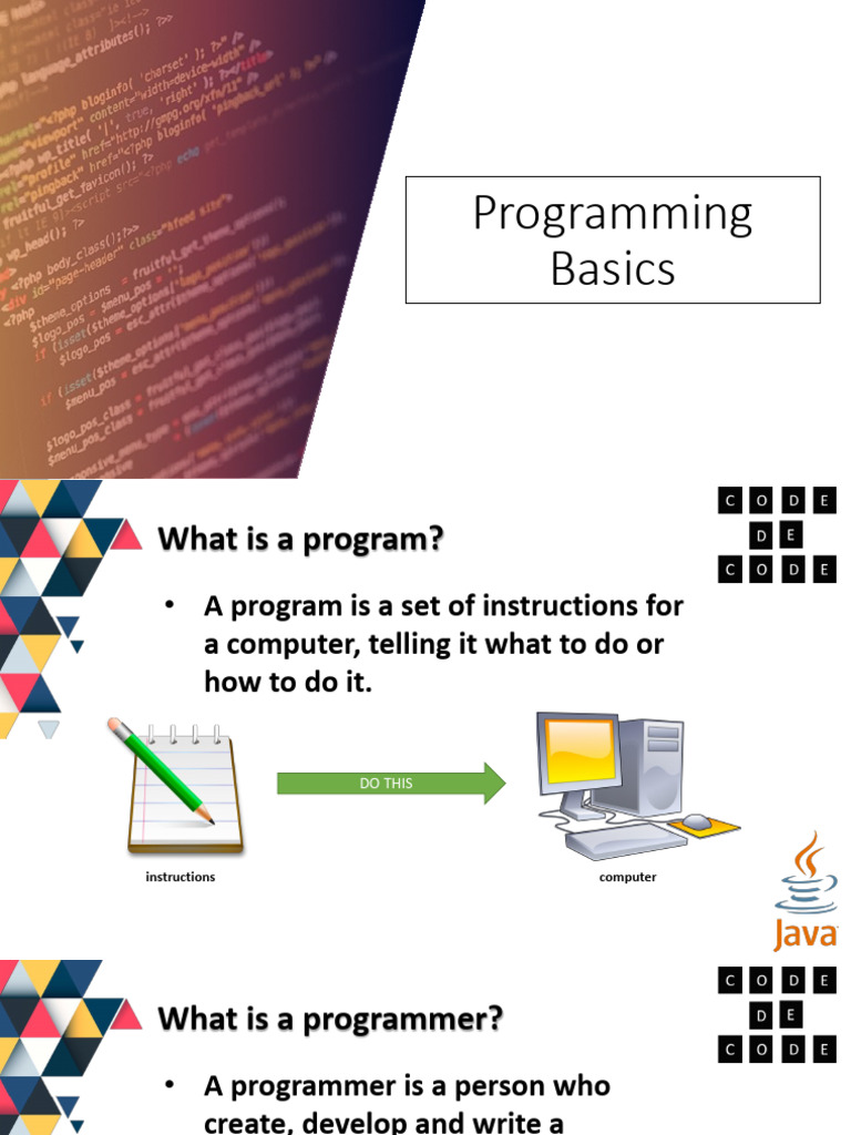 Lesson 1 | PDF | Computer Programming | Computer Program
