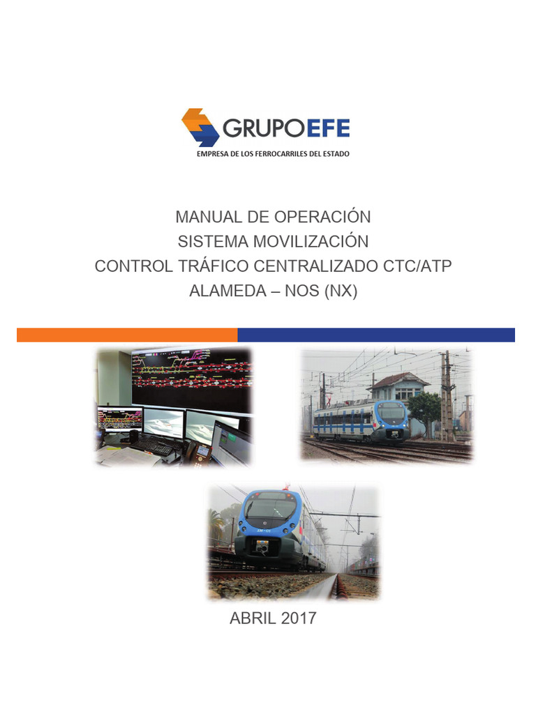Manual CTC Atp NX Abril 2017 | PDF | Ingeniería de Sistemas | Infraestructura ferroviaria