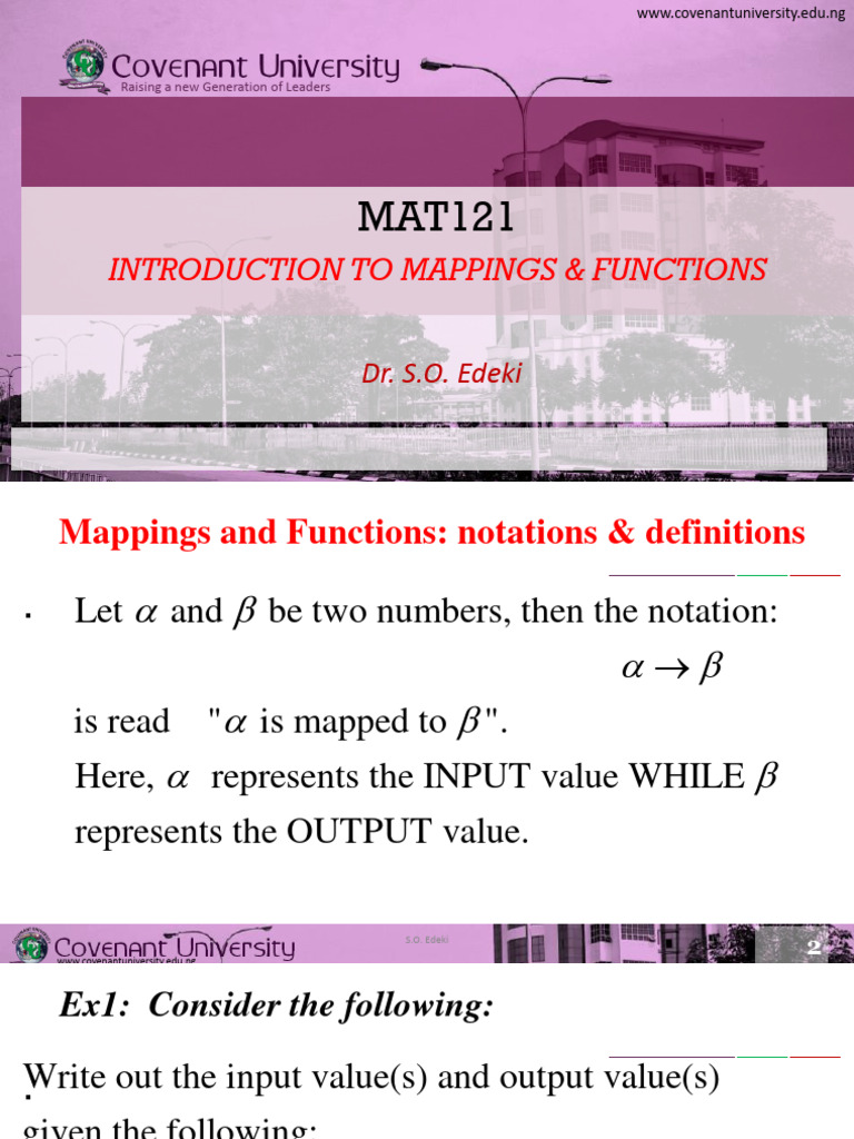 p1 MAT121 - soEDEKI 1920 | PDF | Function (Mathematics) | Applied Mathematics