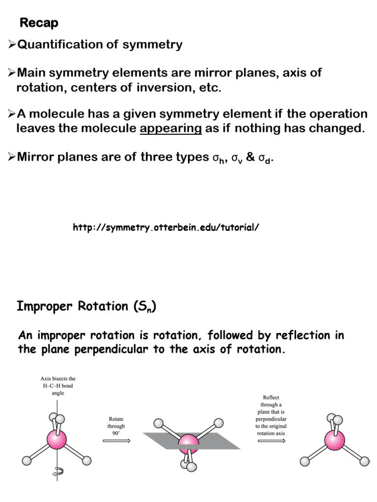 Understanding Improper Rotation in Symmetry | PDF | Artistic Techniques ...