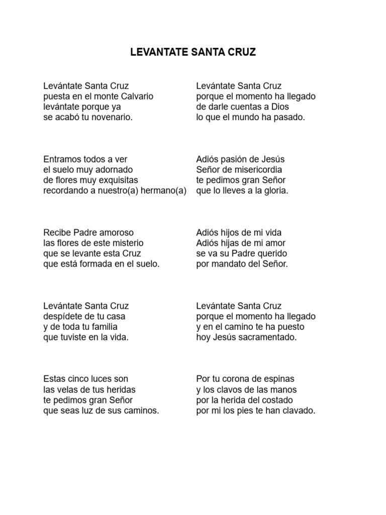 Levantate Santa Cruz | PDF