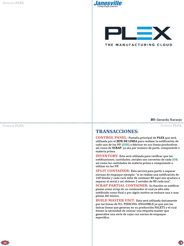 Manual PLEX NEW | PDF
