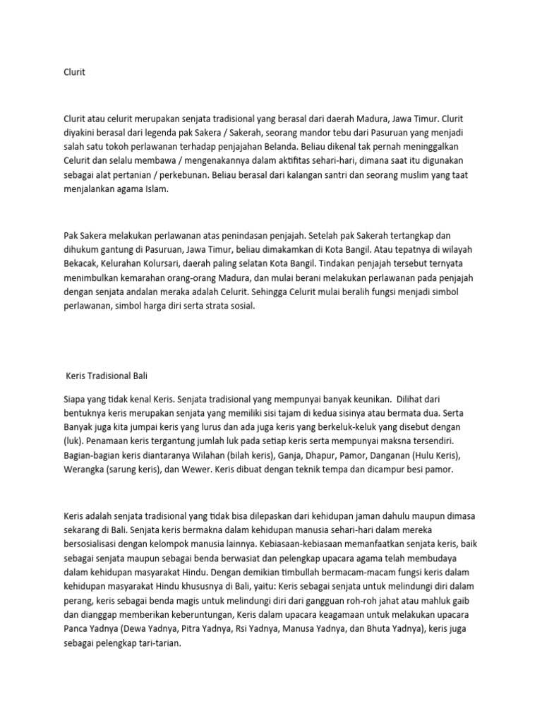 Tugas Clurit-WPS Office | PDF