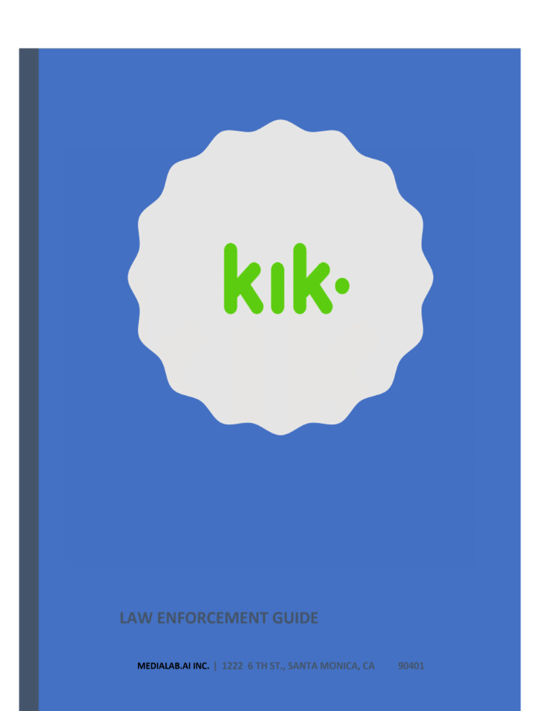 Kik Law Enforcement Guide-Final 2021 | PDF | Ios | User (Computing) Kik Law Enforcement Guide-Final 2021 | PDF | Ios | User (Computing)