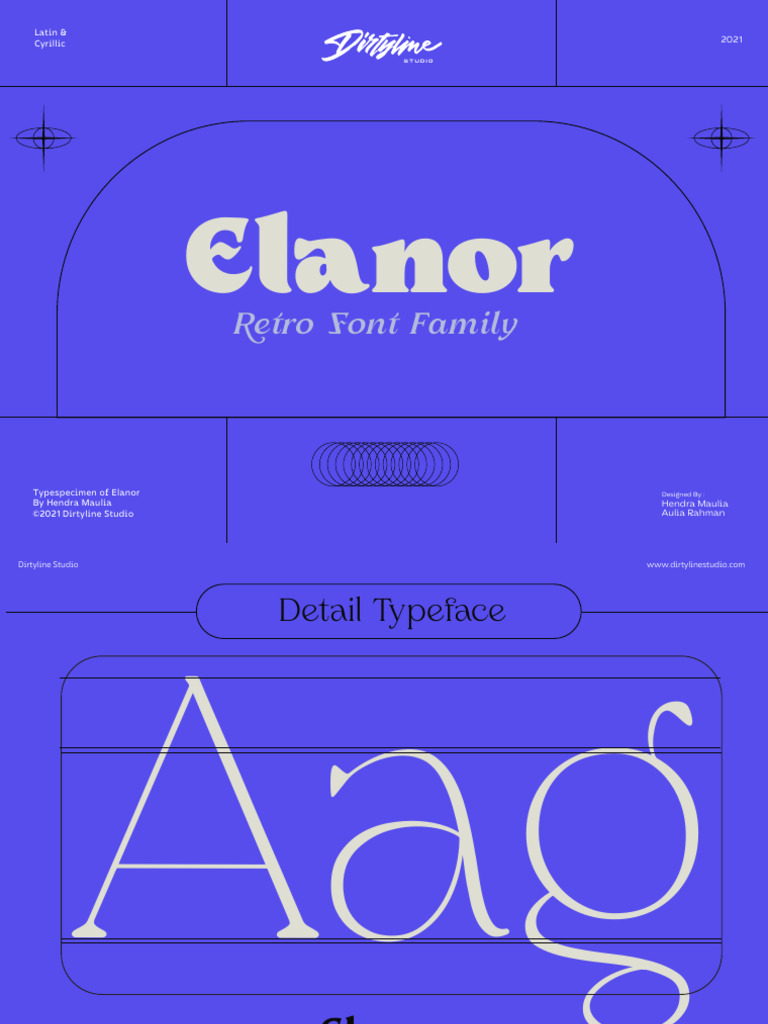 Typespeciment Elanor | PDF | Fashion Design | Typefaces