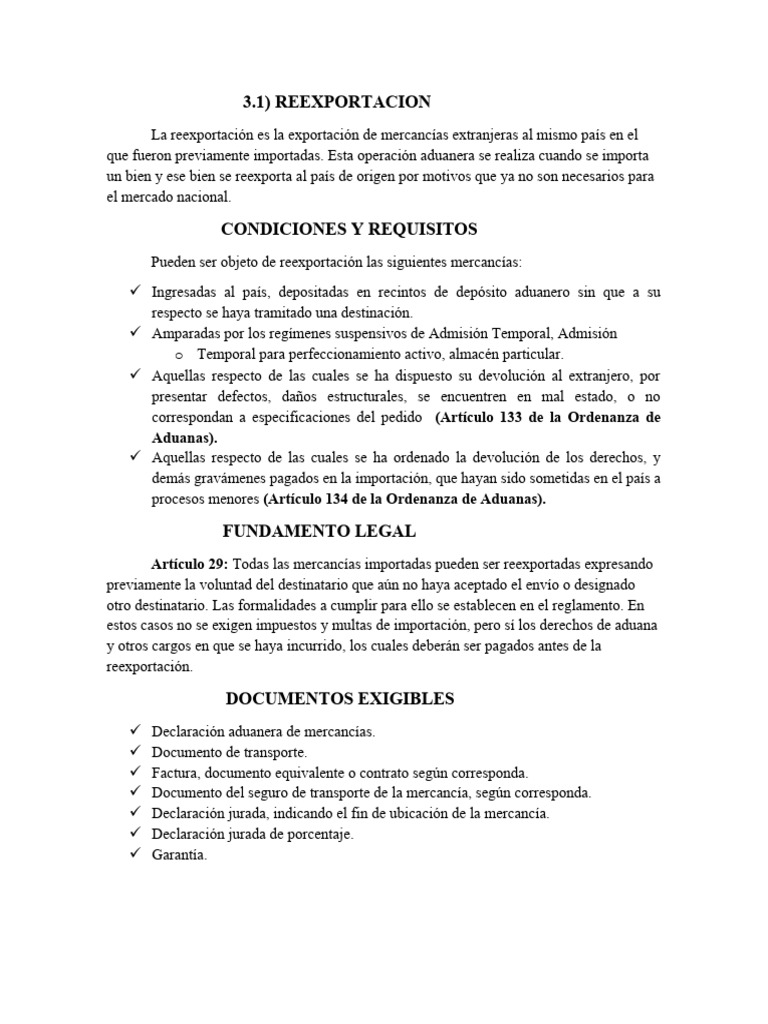 Guía de Reexportación y Reexpedición | PDF | aduana | Economias