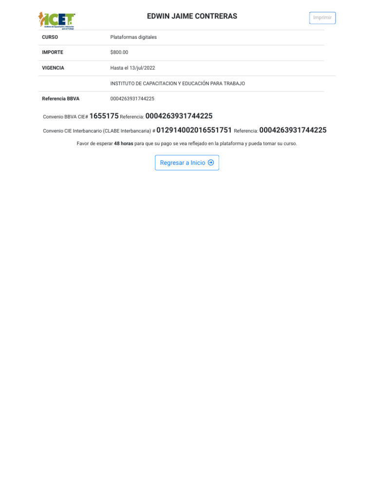 ICET | PDF | Finanzas y administración del dinero