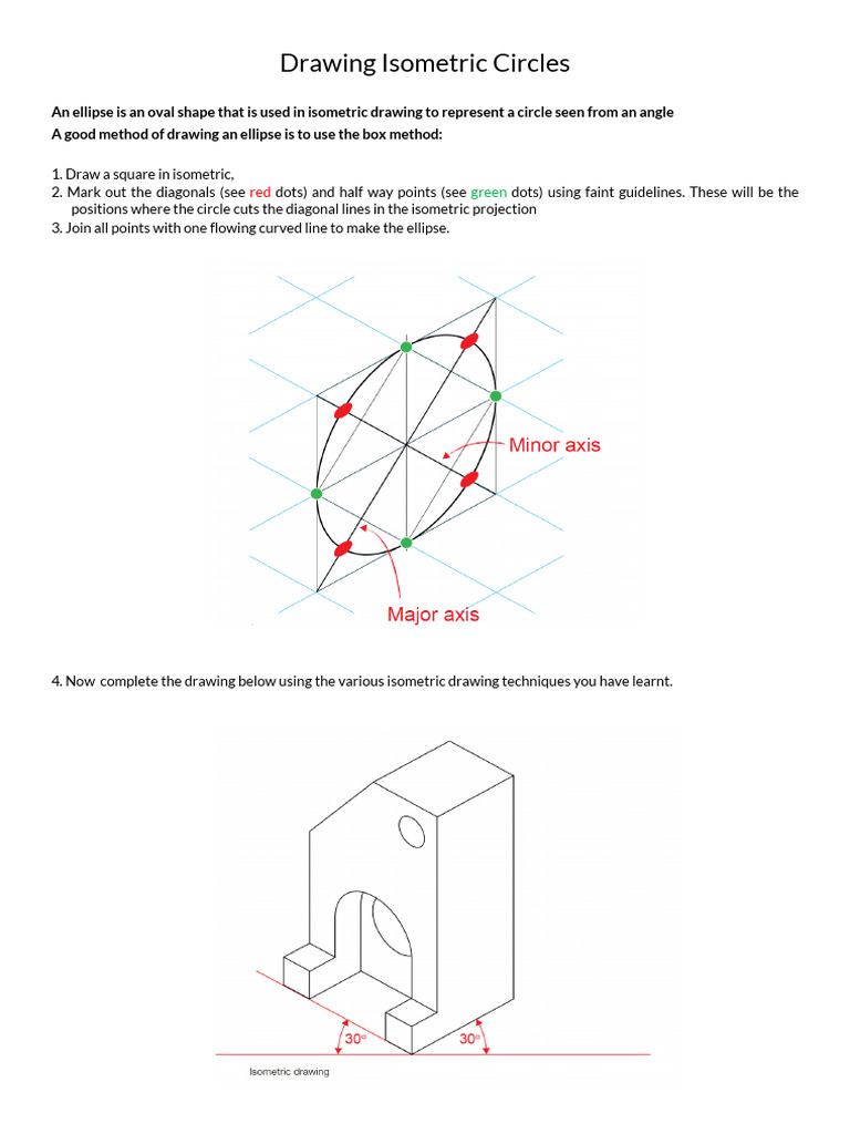 How to Draw Isometric Ellipses | PDF