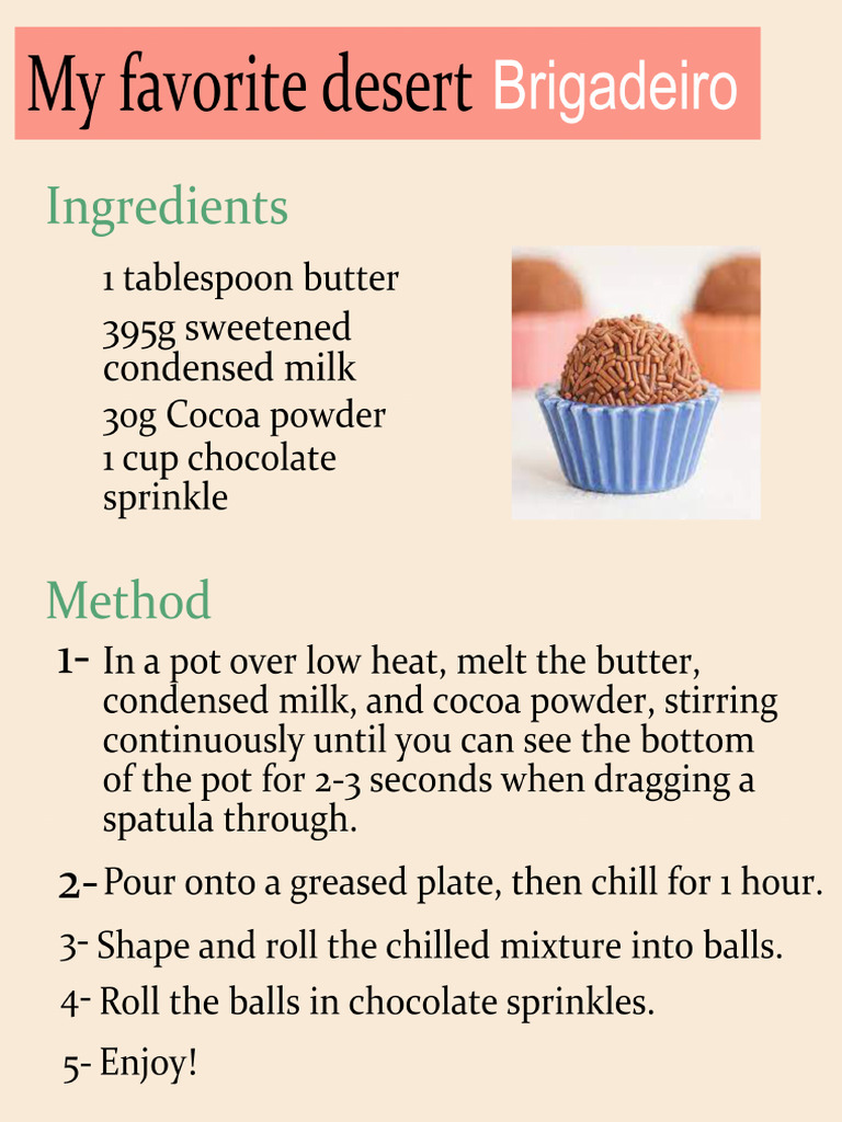 Brigadeiro Recipe | PDF