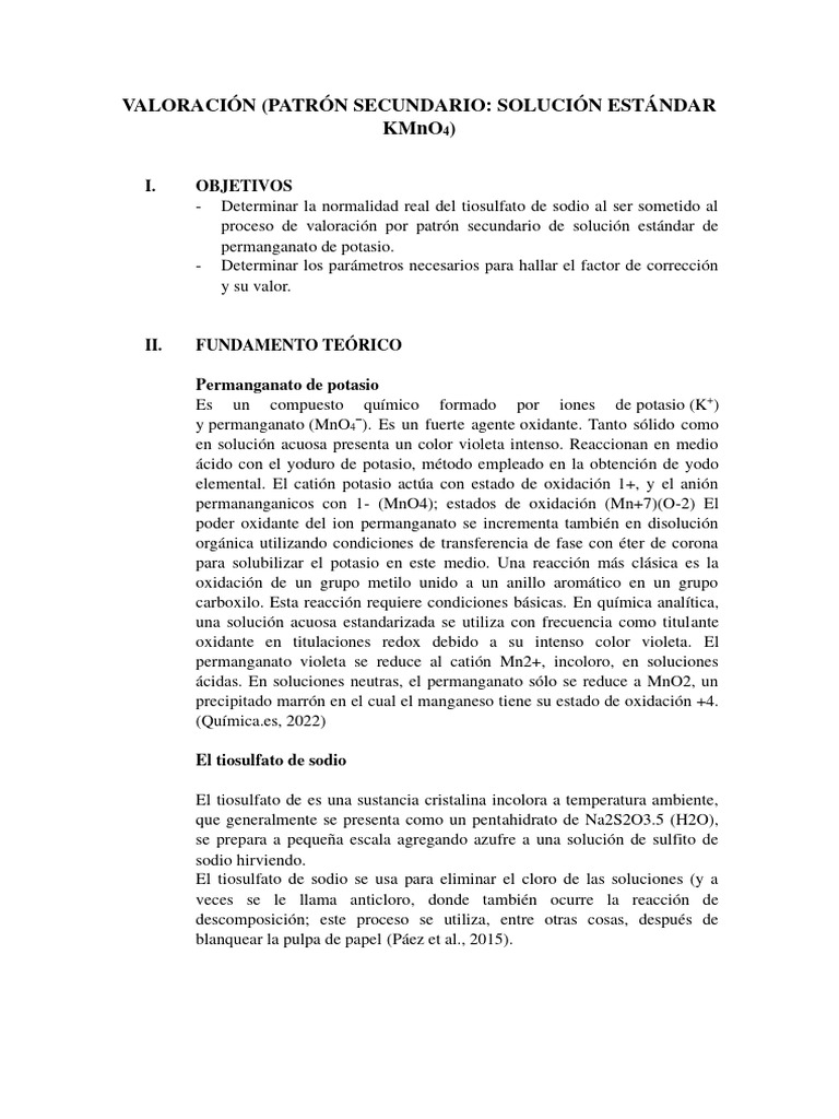 VALORACIÓN | PDF | Valoración | Química