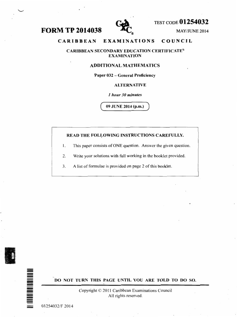 Add Maths 2014 p3 | PDF | Science | Mathematics