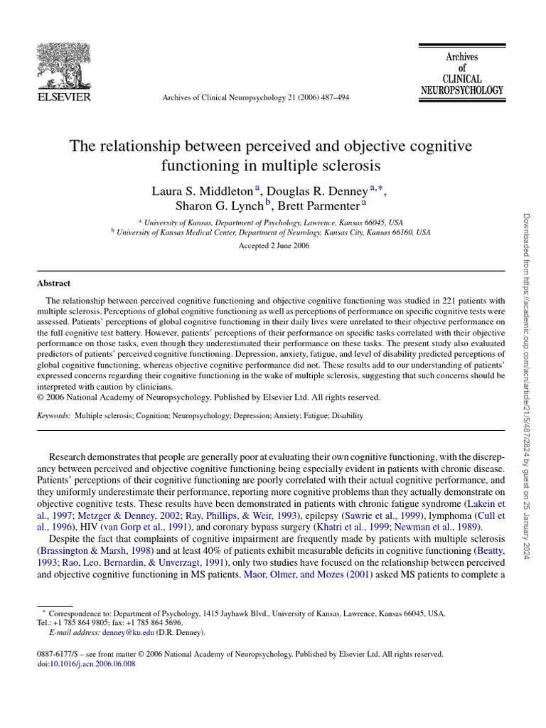 Middleton 2006 | PDF | Mental Processes | Behavioural Sciences