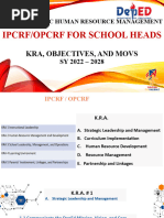 OPCRF KRA and Objectives Overview 2024 | PDF | Teachers | Pedagogy