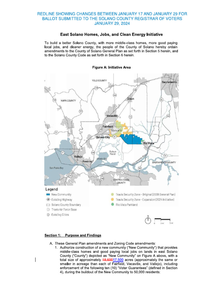 Redline Full California Forever Initiative | PDF
