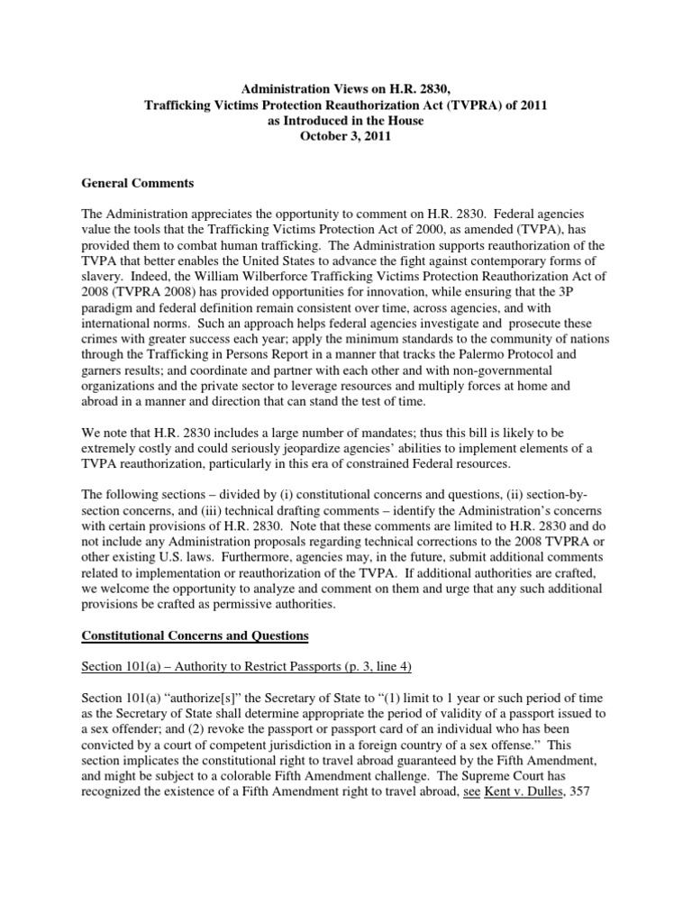 The Berlin Turnpike - Department of Justice Review of HR 2830 ...