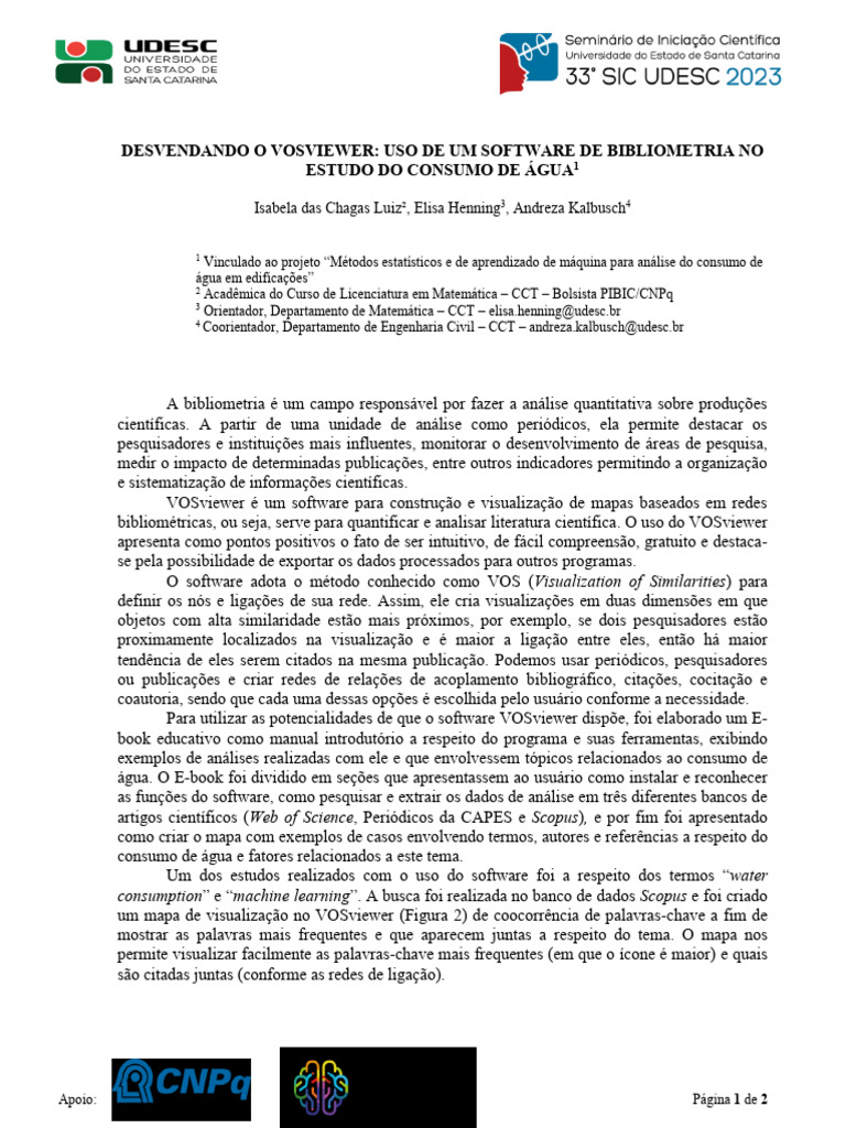 Desvendando o Vosviewer | PDF | Science | Programas