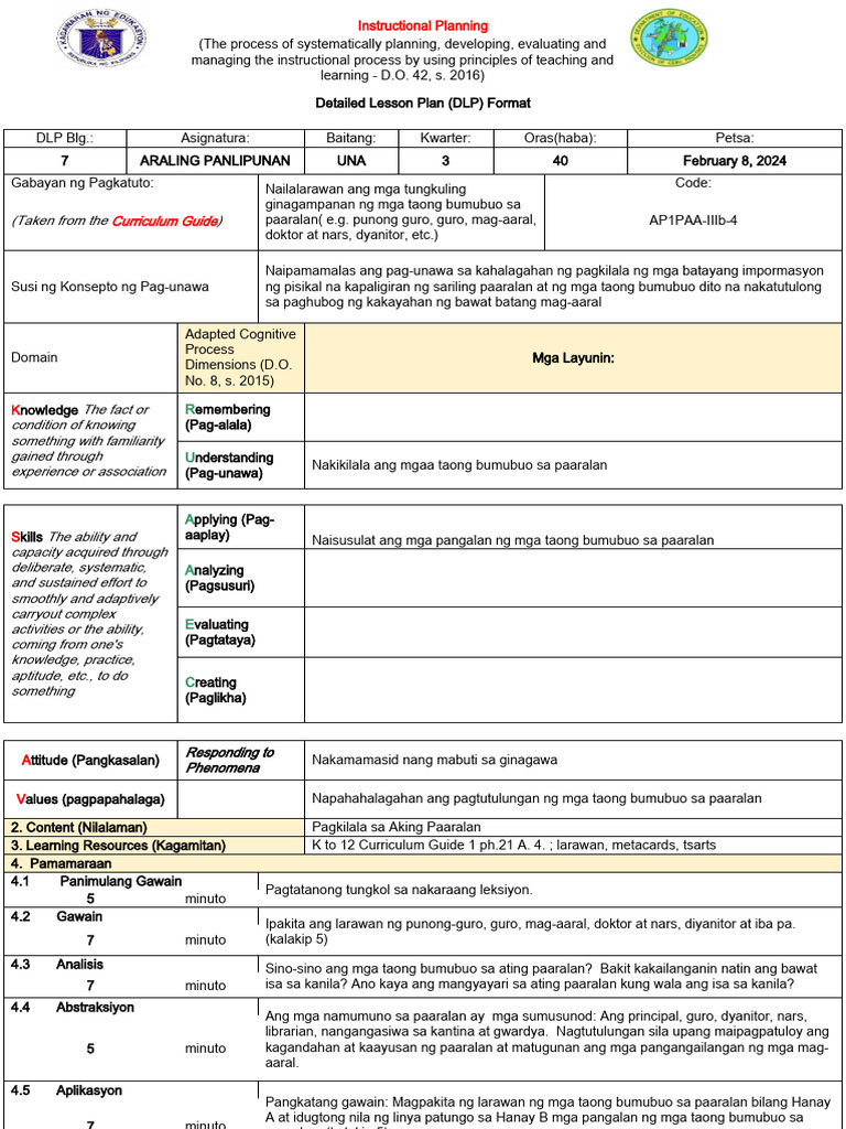 AP Q3 Week2 Day 3-5 Feb 7-9 J2024 | PDF