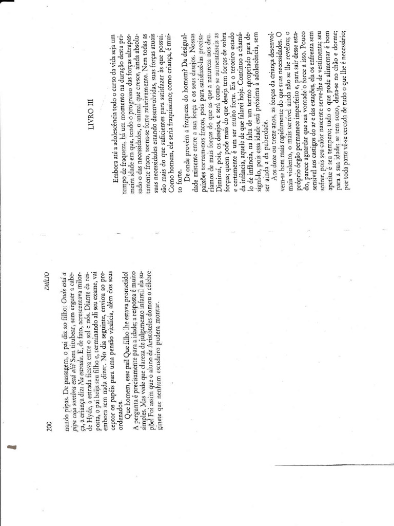 Emílio - Livro III | PDF