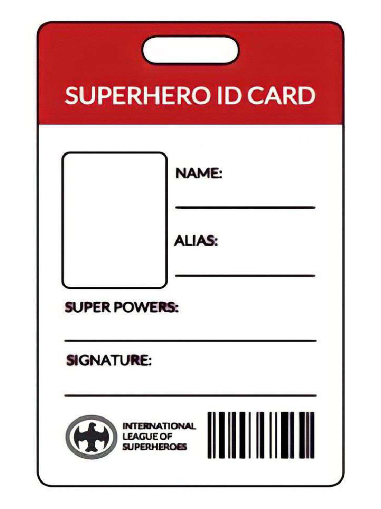 superhero id card | PDF