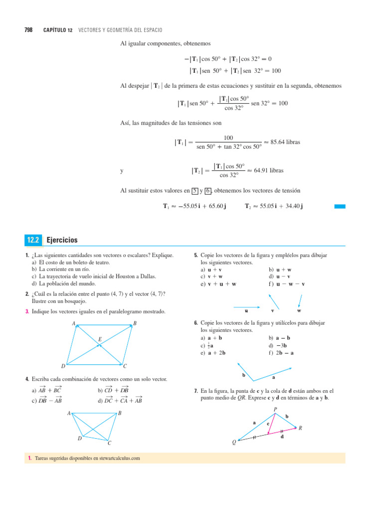 Vector Es | PDF | Vector Euclidiano | Triángulo