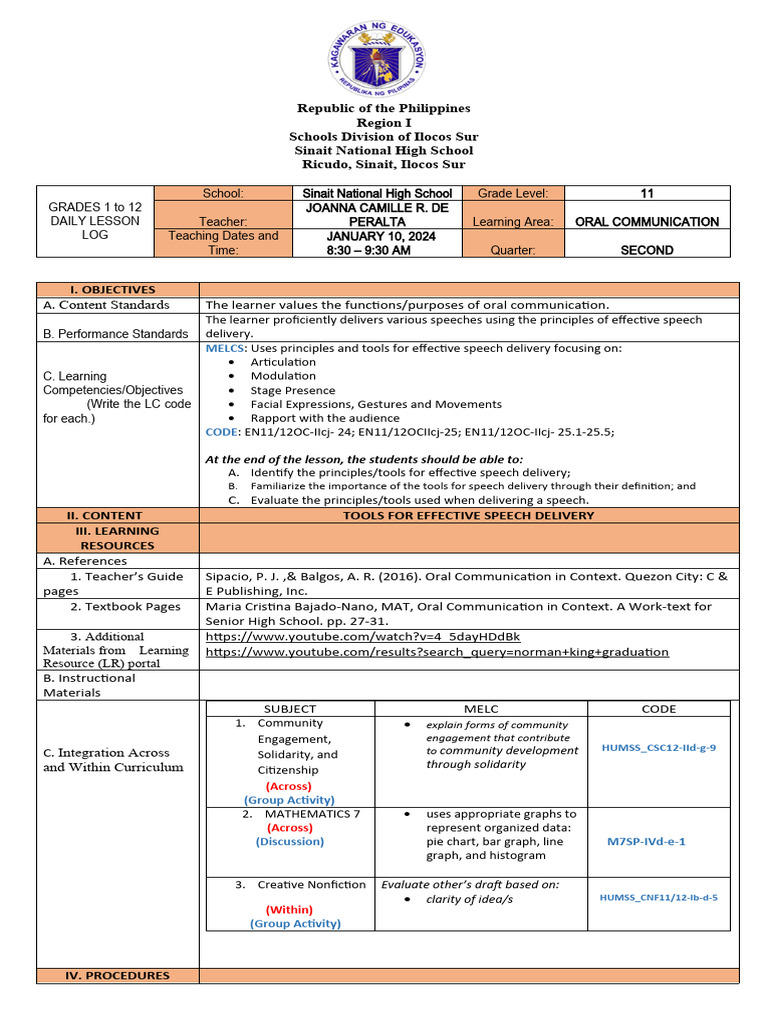 Final Demo Cot | PDF | Learning | Teachers