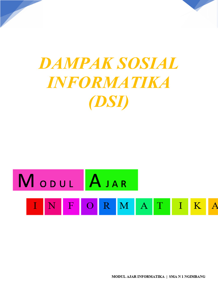 Modul Ajar (Informatika) DSI | PDF